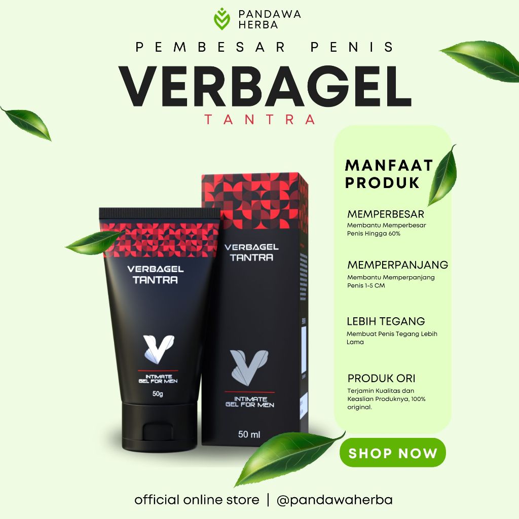 Jual Verbagel Tantra Original BPOM | Serum/Gel/Minyak Pembesar Alat Vital Pria 50ml | Shopee ...