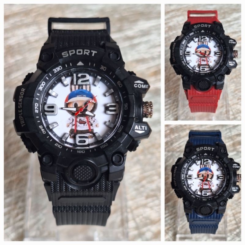 Jual Jam tangan anak model sport gambar terbaru karakter labubu ...
