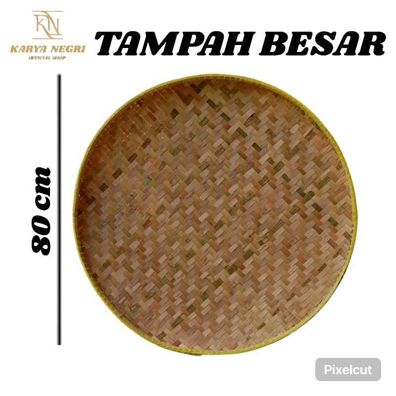 Jual TAMAPAH BAMBU NAMPAN BAMBU KERAJINAN TANGAN UKURAN DIAMETER 80 CM ...