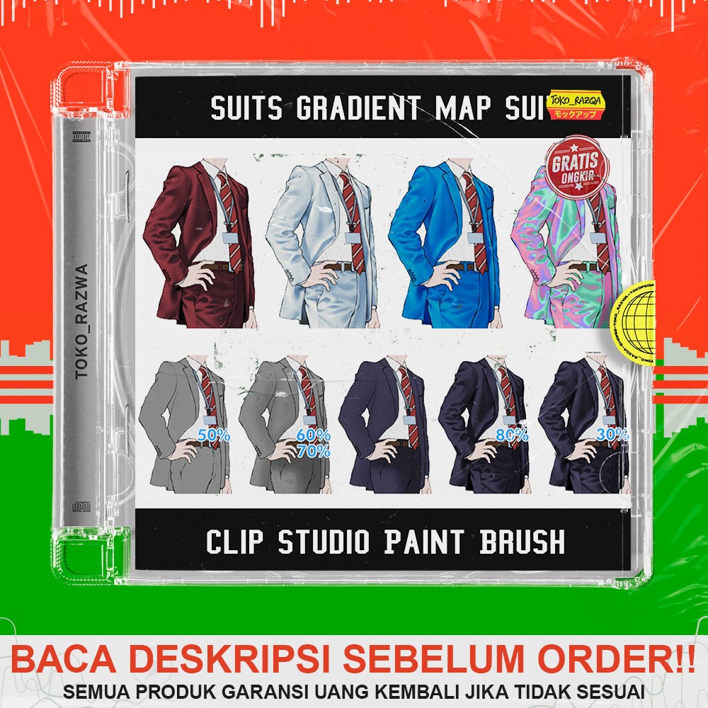 Jual Clip Studio Paint Brush - Suits gradient map suit gradient map ...