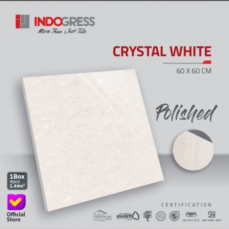 Jual INDOGRESS 1st Grade - Granite Tile Crystal White 60x60 - Polished ...