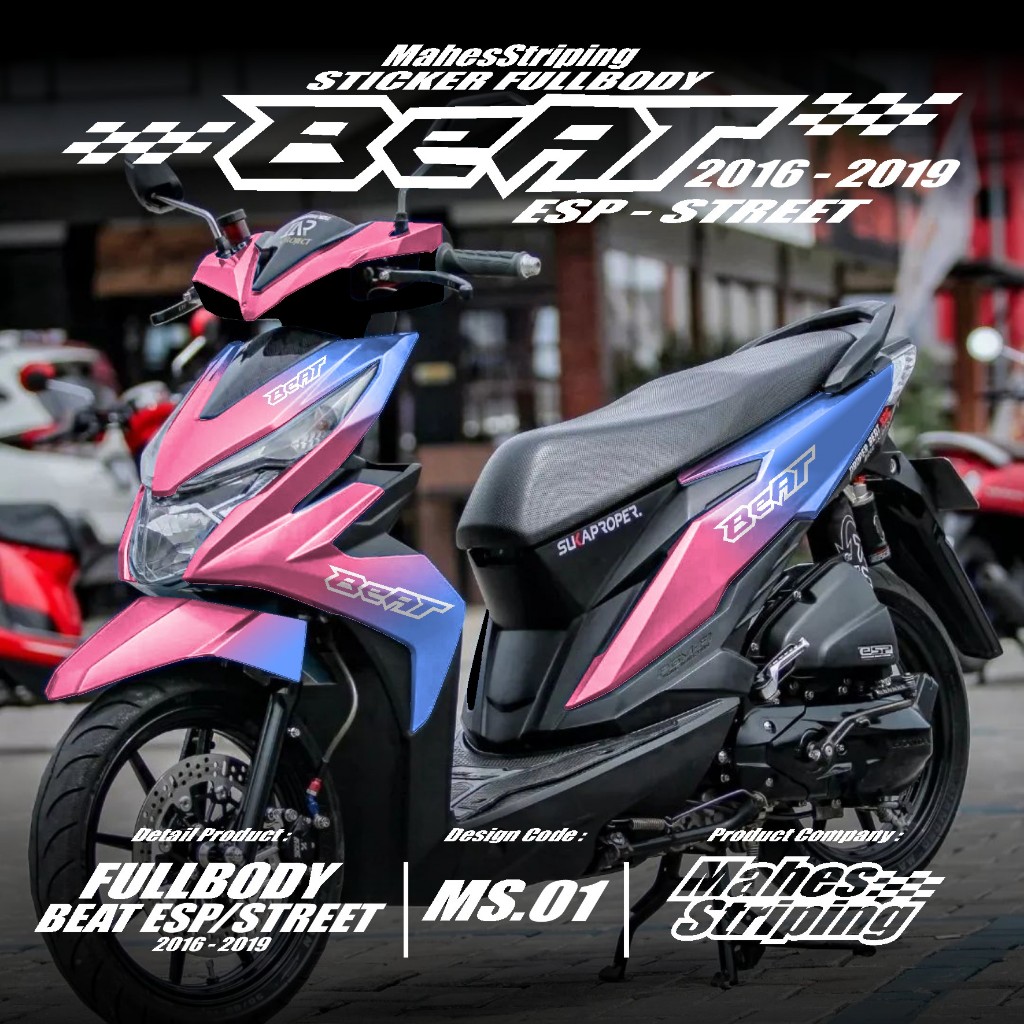 Jual Decal Stiker Full body Honda Beat Esp Street 2017 2018 2019 ...