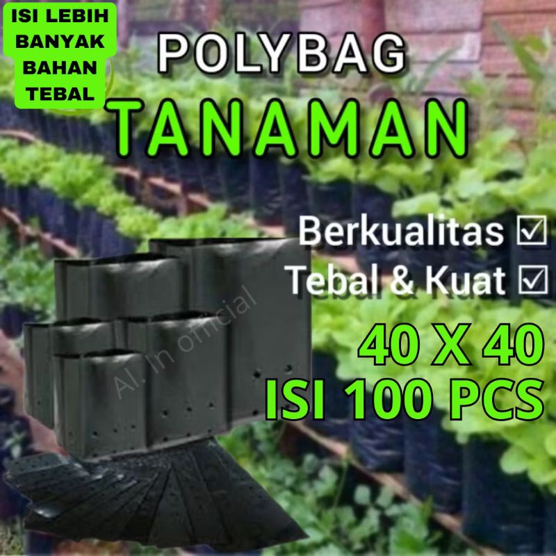 Jual POLYBAG UKURAN 40 X 40 POT PLASTIK POLIBAG TANAMAN 40 CM PER 1 PCS ...