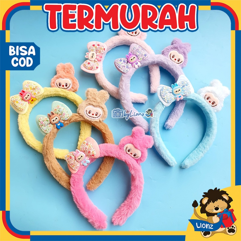 Jual Bando Aksesoris Anak/Dewasa Bulu Karakter Labubu | Shopee Indonesia