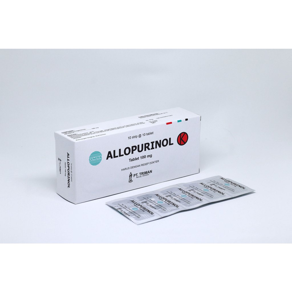 Jual ALLOPURINOL 100MG 1 STRIP 10 TABLET | Shopee Indonesia