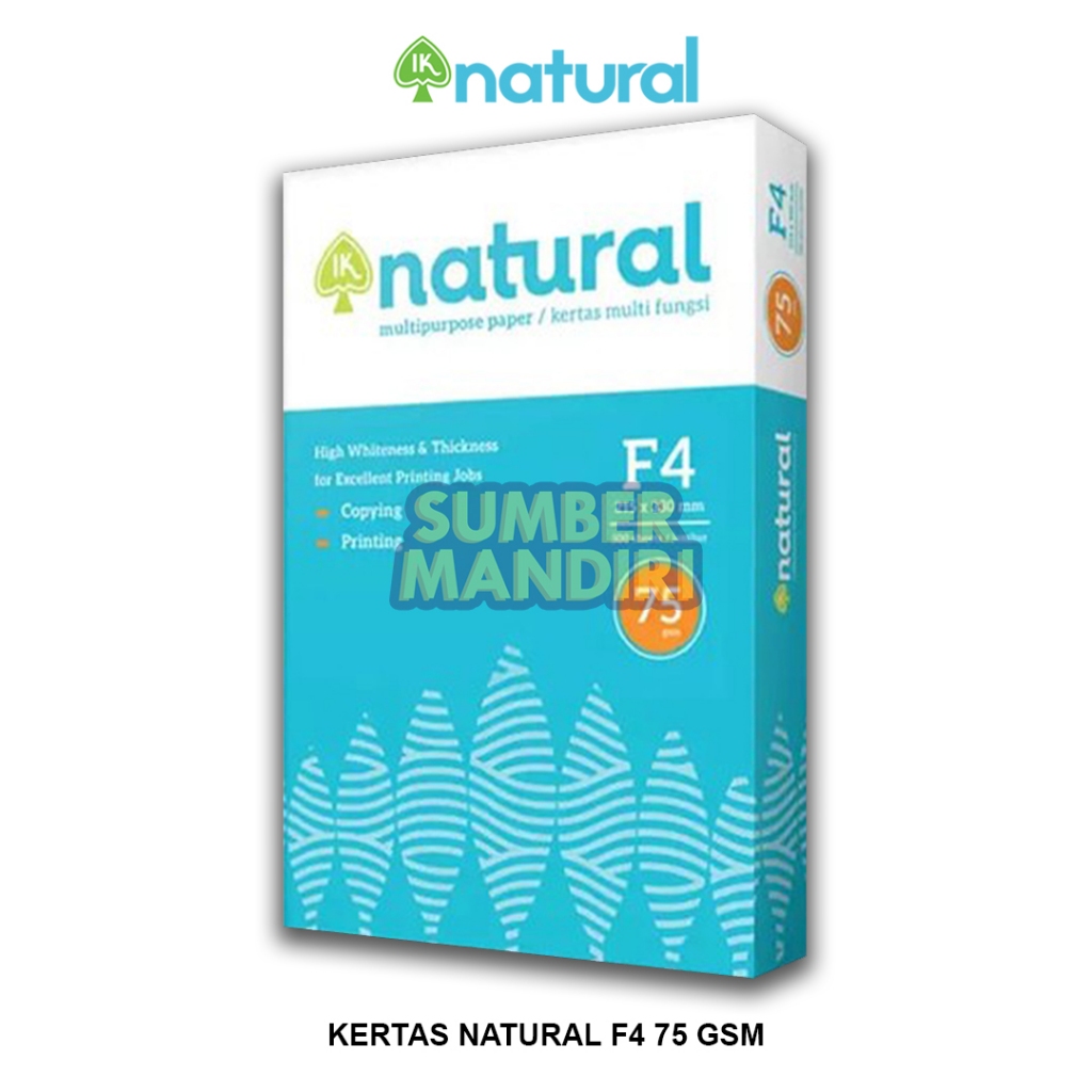 Jual Kertas HVS NATURAL F4 75 GSM Kertas Fotocopy [1 RIM] | Shopee Indonesia