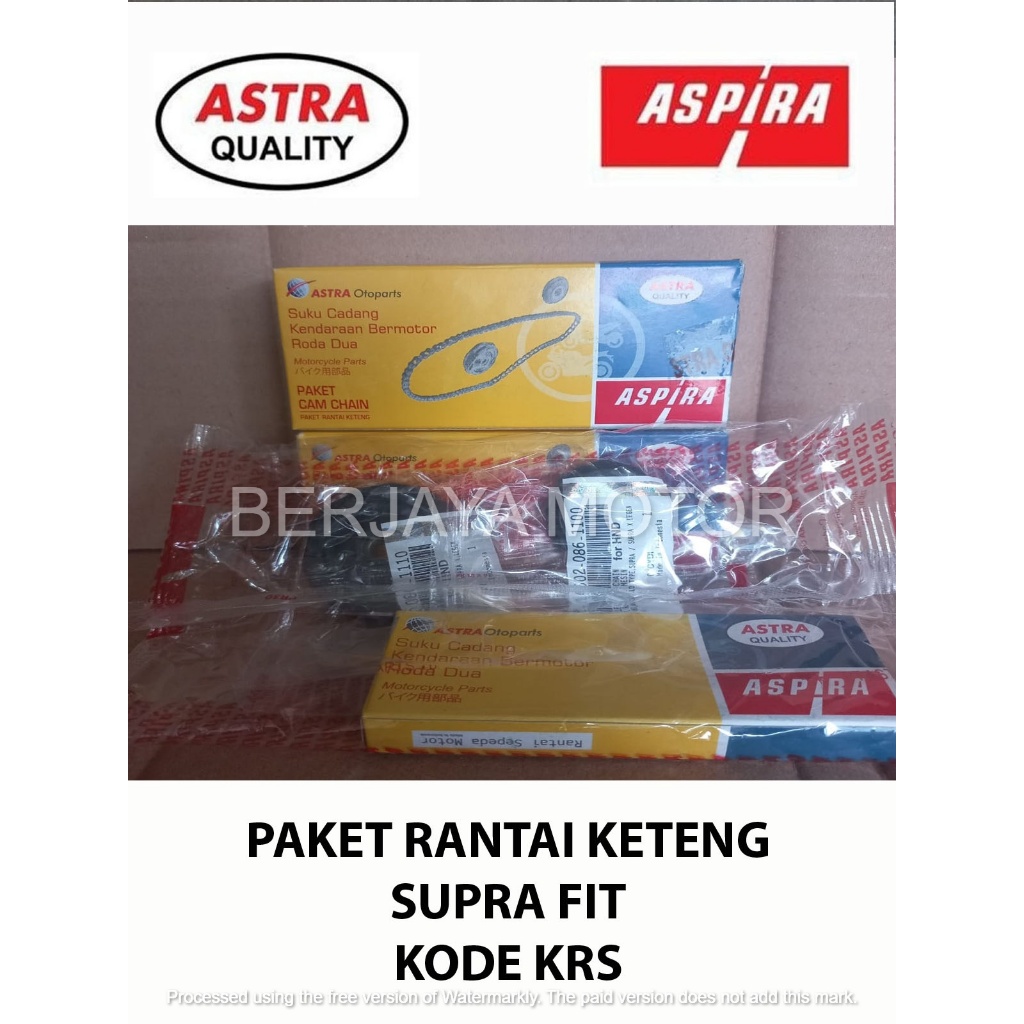 Jual PAKET RANTAI KETENG SUPRA FIT KODE KRS ASPIRA ORIGINAL | Shopee ...
