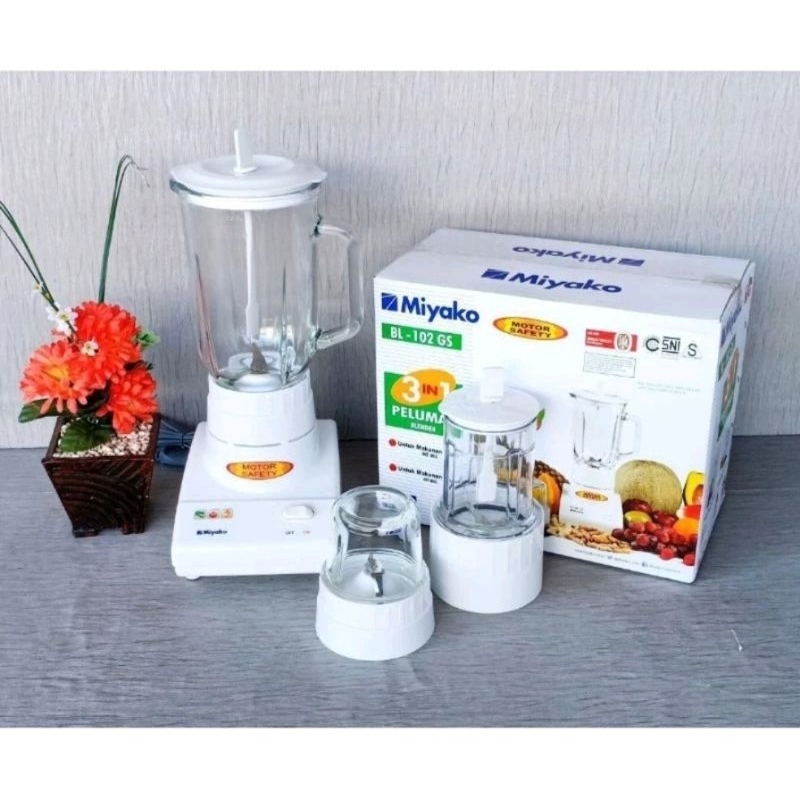 Jual BLENDER MIYAKO BL-102GS KACA blender miyako 3in1 blender bumbu ...