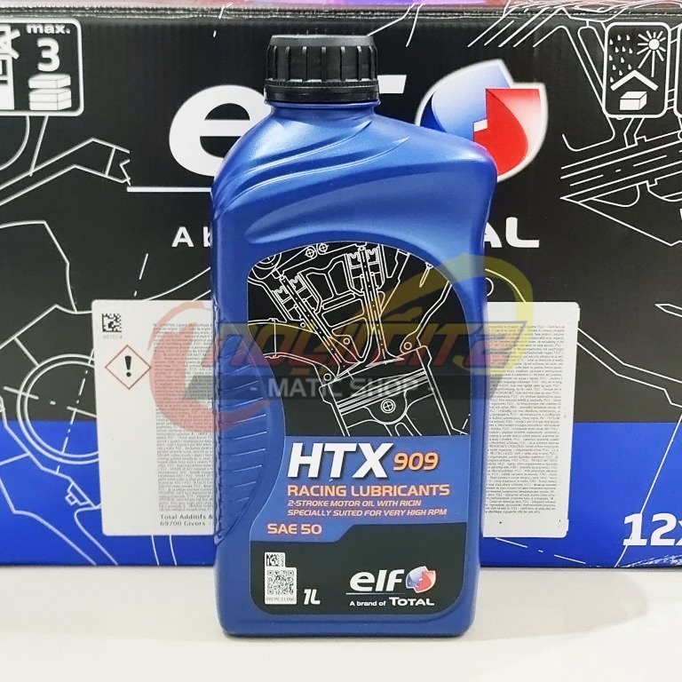 Jual Oli Samping Elf HTX 909 SAE 50 Motor 2 Tak Racing Lubricants 1L Ninja R RR RX King | Shopee ...
