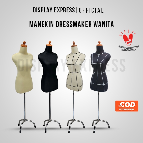 Jual [ COD ] Manekin Display Wanita / Patung Dressmaker PREMIUM TEBAL ...