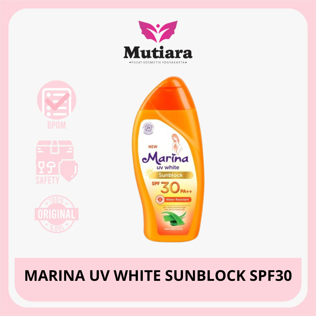 Jual MARINA UV WHITE SUNBLOCK SPF30 85ML | Shopee Indonesia