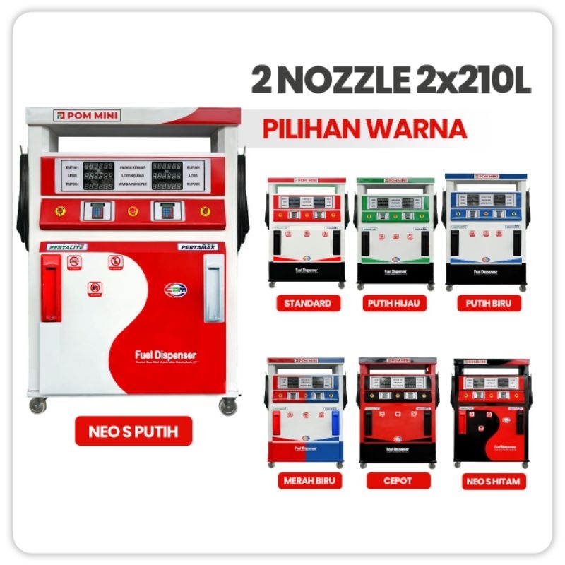 Jual Pom Mini / Pertamini Digital 2nozzle 2 x 210L Murah Berkualitas ...