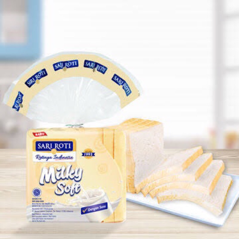 Jual PROMO Sari roti tawar milky soft 360 gram | Shopee Indonesia