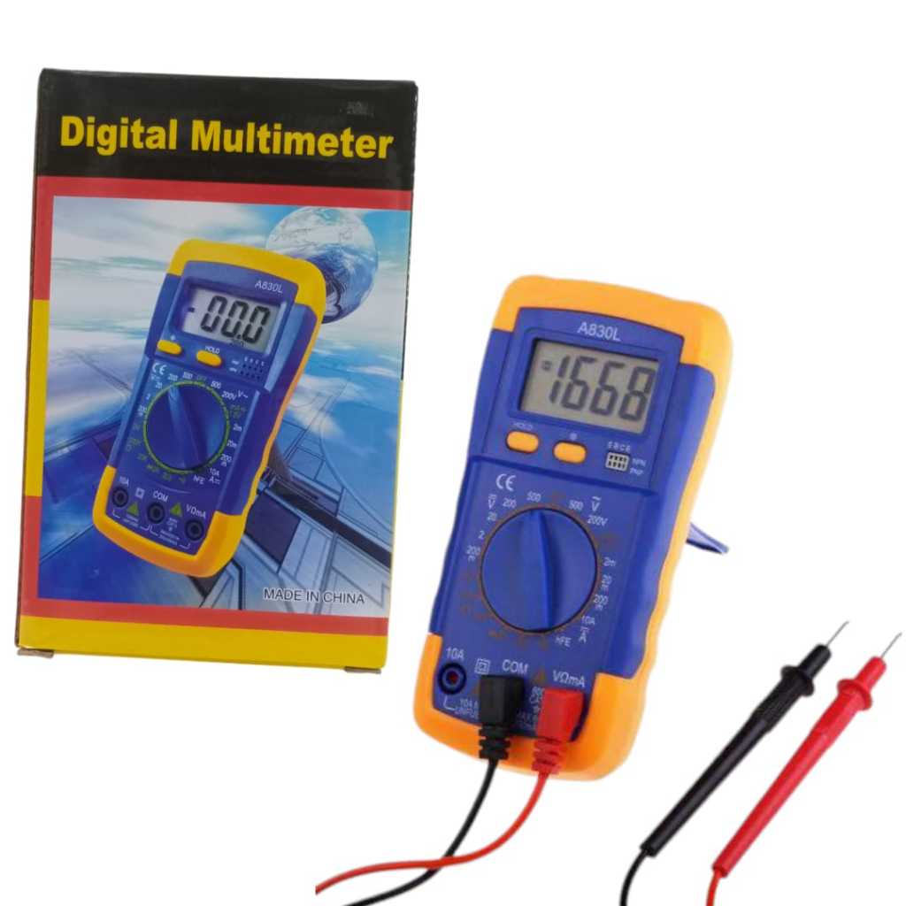 Jual MULTITESTER DIGITAL AVOMETER AVO DIGITAL A830L | Shopee Indonesia