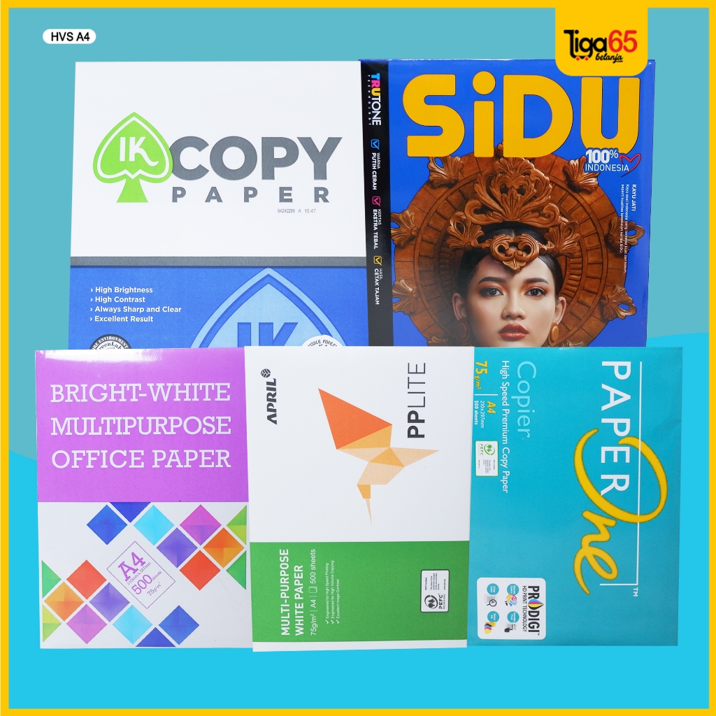 Jual Kertas Hvs A4 1 Rim / Kertas Print Fotocopy / Kertas Hvs Sidu Paper One Pp Lite Copy Paper ...