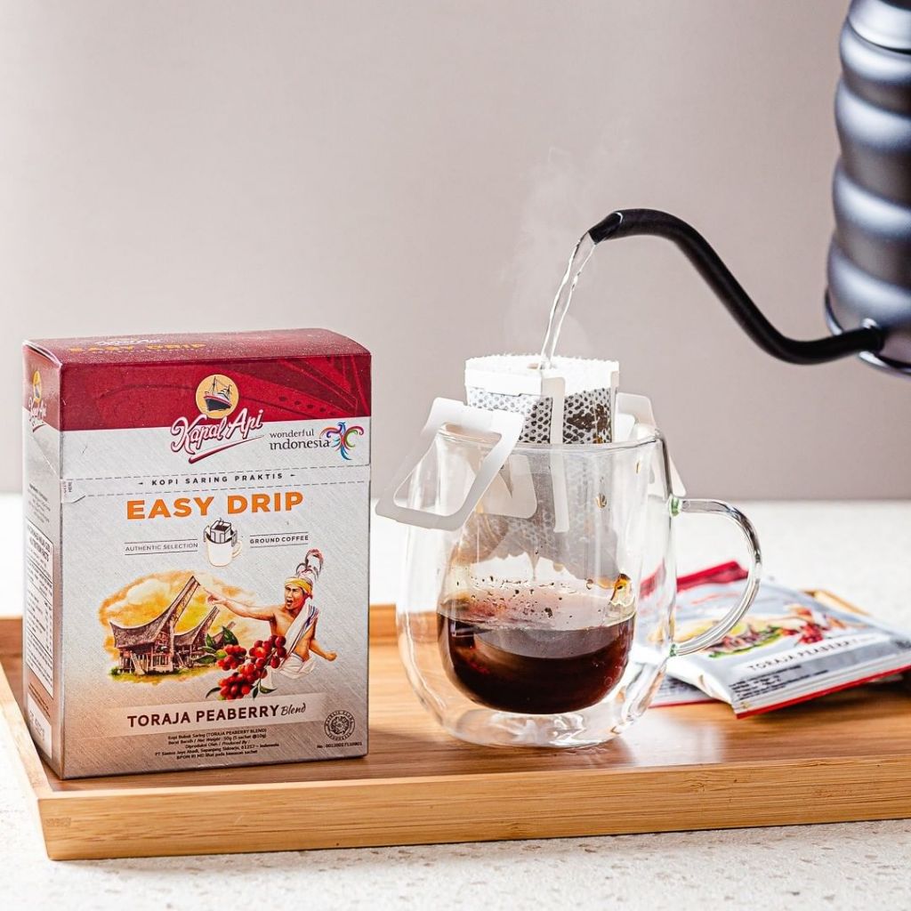 Jual Kapal Api Kopi Bubuk Saring - Drip Coffee - Toraja Peaberry Blend ...