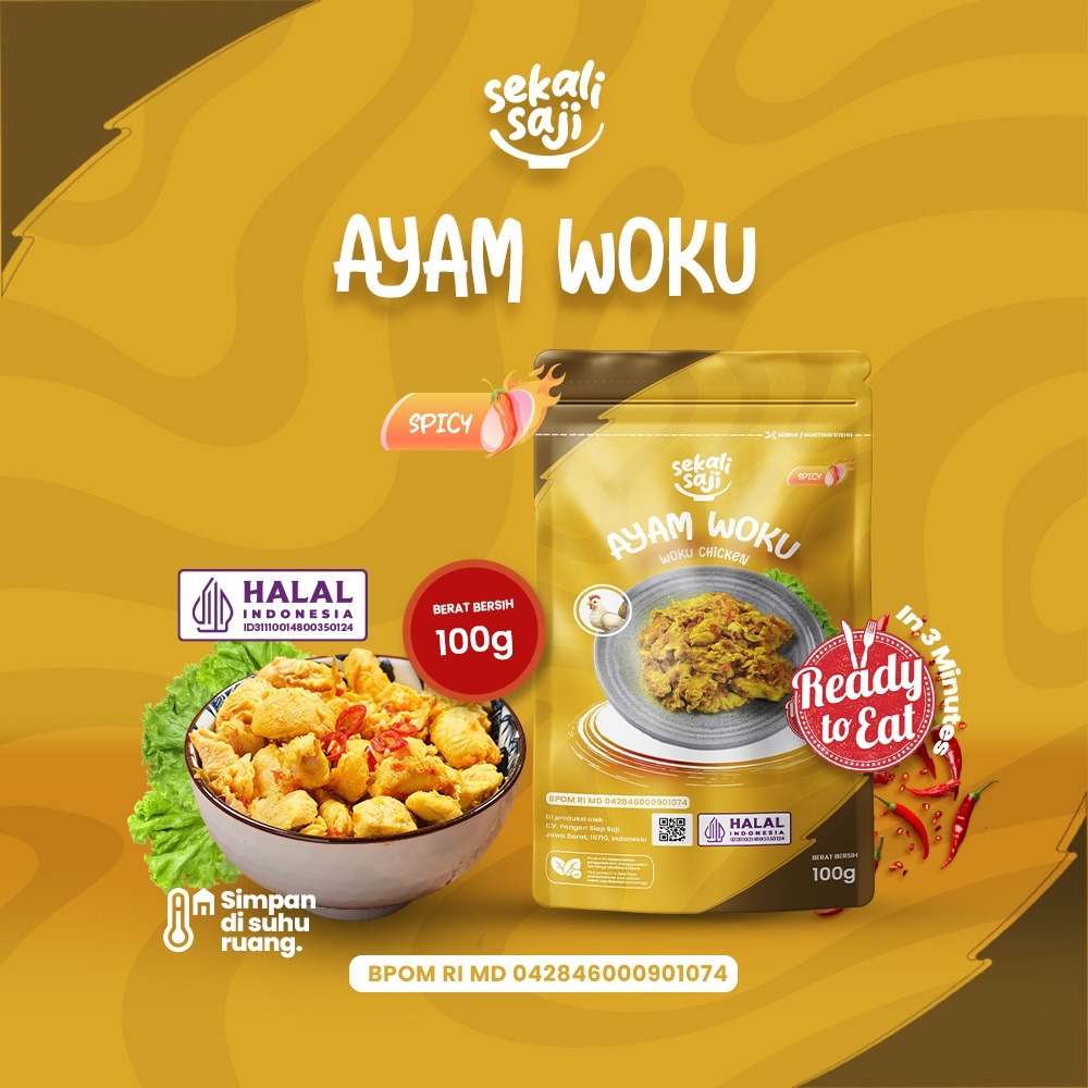 Jual SEKALI SAJI - Makanan Instan Ayam Woku 100gr Lauk Siap Saji Lauk ...