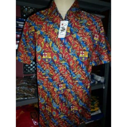 Jual Batik Bola BARCELONA Katun Adem - Asli Pria Tampan | Shopee Indonesia