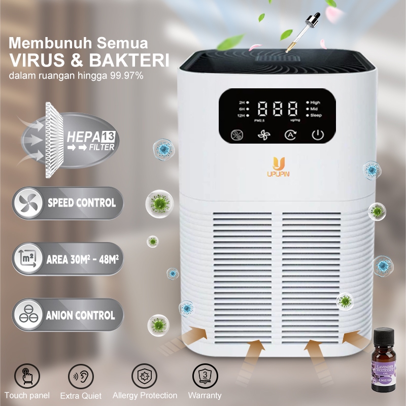 Jual UPUPIN Air Purifier Pembersih Udara Dengan Hepa Filter 3-in-1 Daya energi rendah Penjernih ...