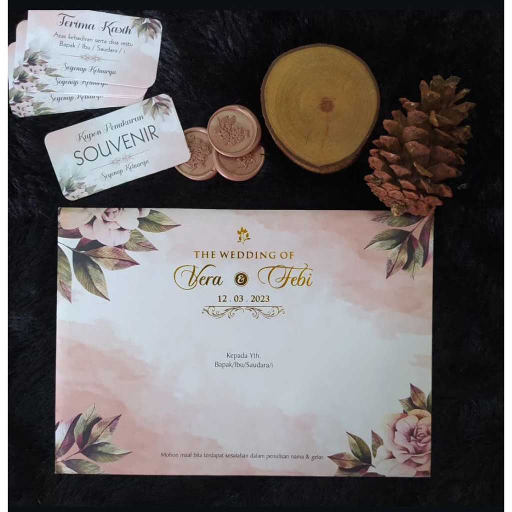 Jual Undangan hard cover amplop Qr023 undangan mewah murah elegan ...