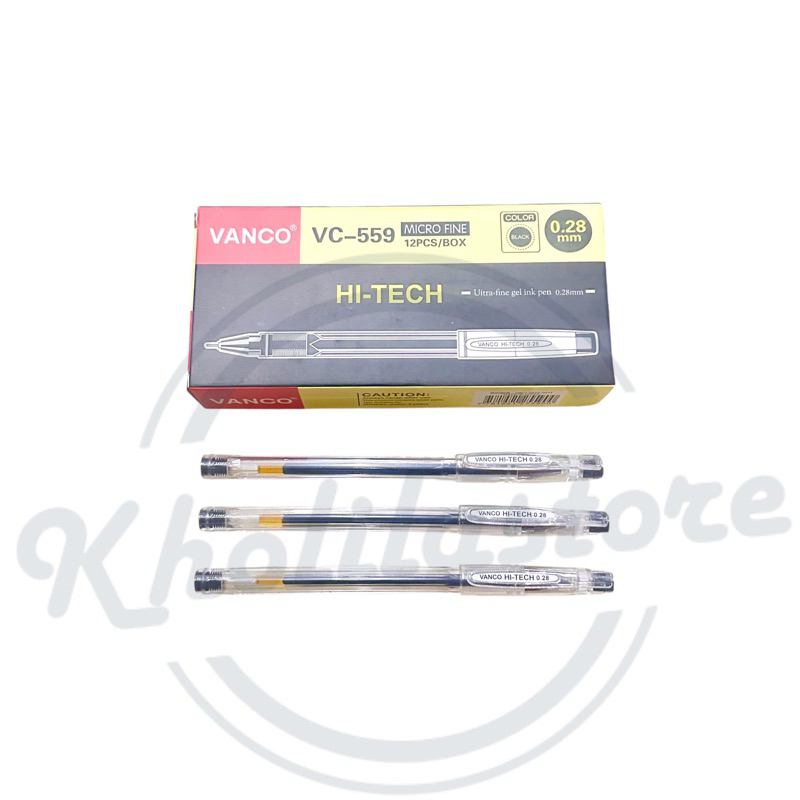 Jual Pulpen Gel Hi Tech Vanco VC-559 isi 12 pcs | Shopee Indonesia
