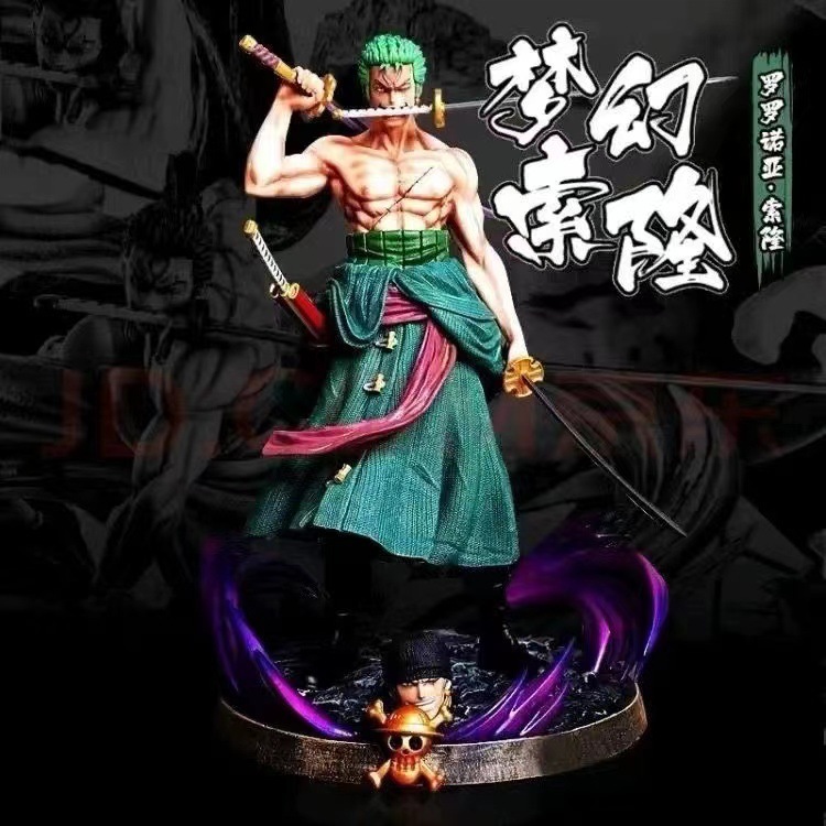 Jual action figure roronoa zoro small three sword 2 kepala 20 cm ...