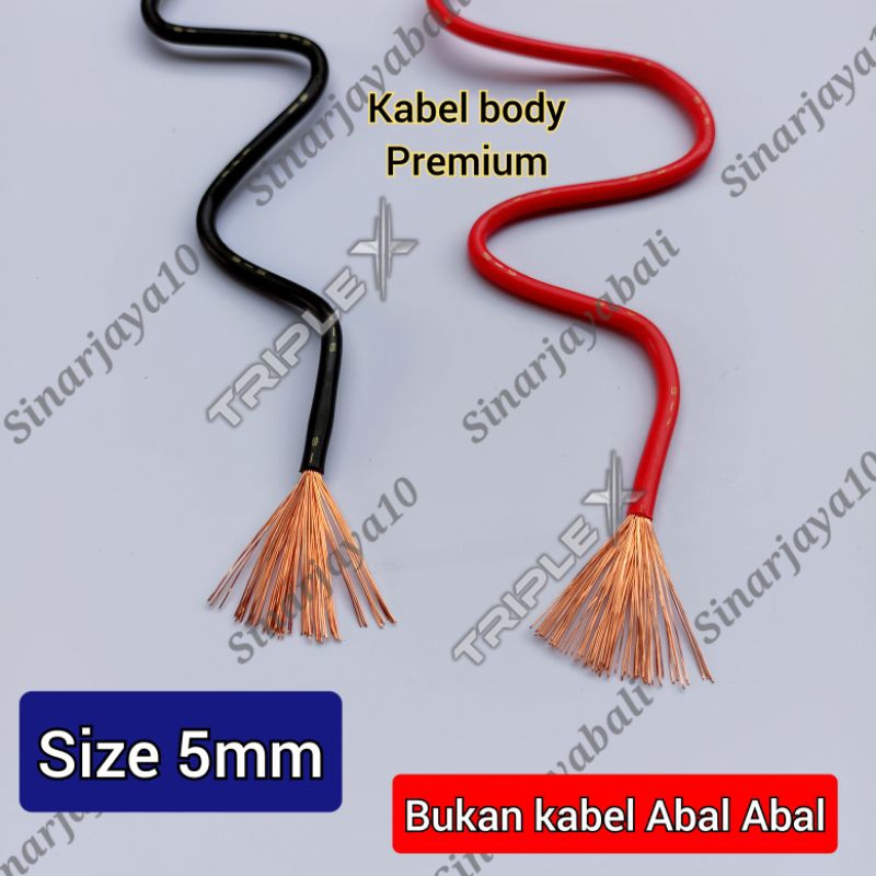 Jual kabel 5mm motor mobil bintik kabel body 5 mm serabut avs avss tunggal cable otomotif ...