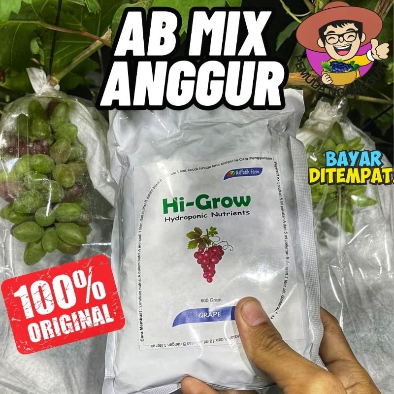Jual Pupuk Harian AB MIX Buah Hi Grow Khusus Anggur (PEMUDA NGANGGUR ...