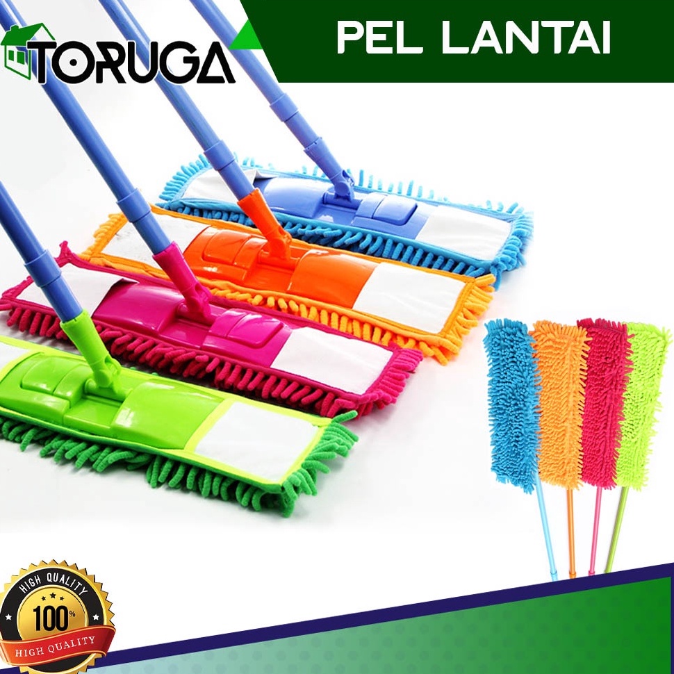 Jual Bagus Dipakai Pel Lantai Cendol Microfiber Stainless Alat Pel Sapu ...