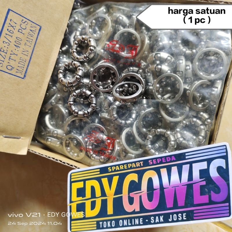 Jual sarang pelor roda depan asli Taiwan klahar laker roda depan sepeda ...