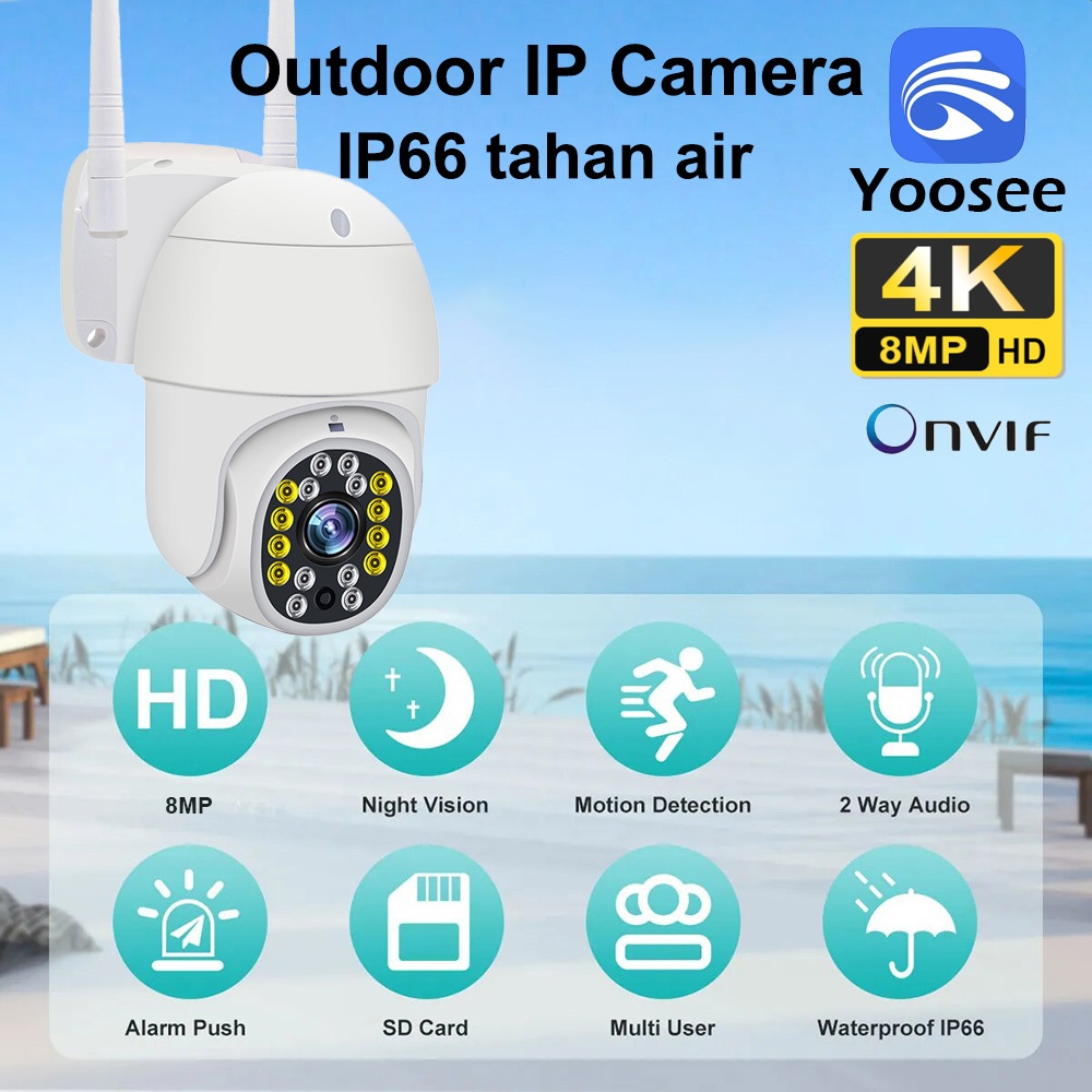 Jual IP CAMERA CCTV A16 OUTDOOR tahan air Aplikasi Yoosee WIFI 1080P ...