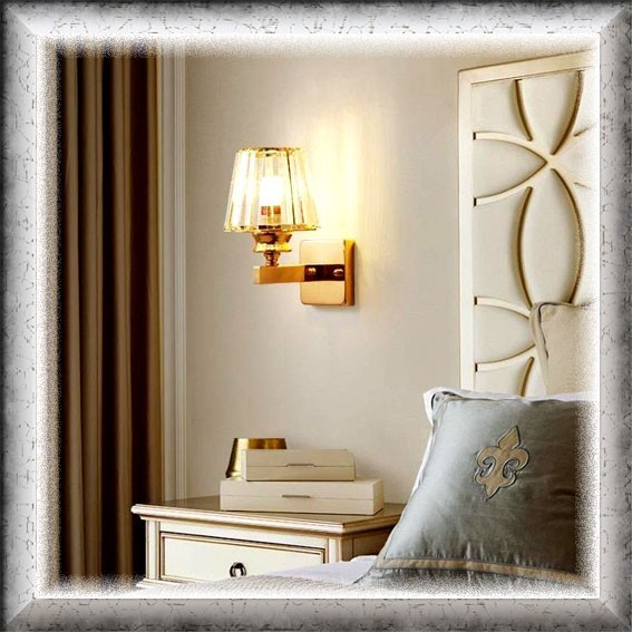 Jual Lampu Hias Dinding kap Nakas kaca cermin rias classic modern minimalis elegan lighting ...