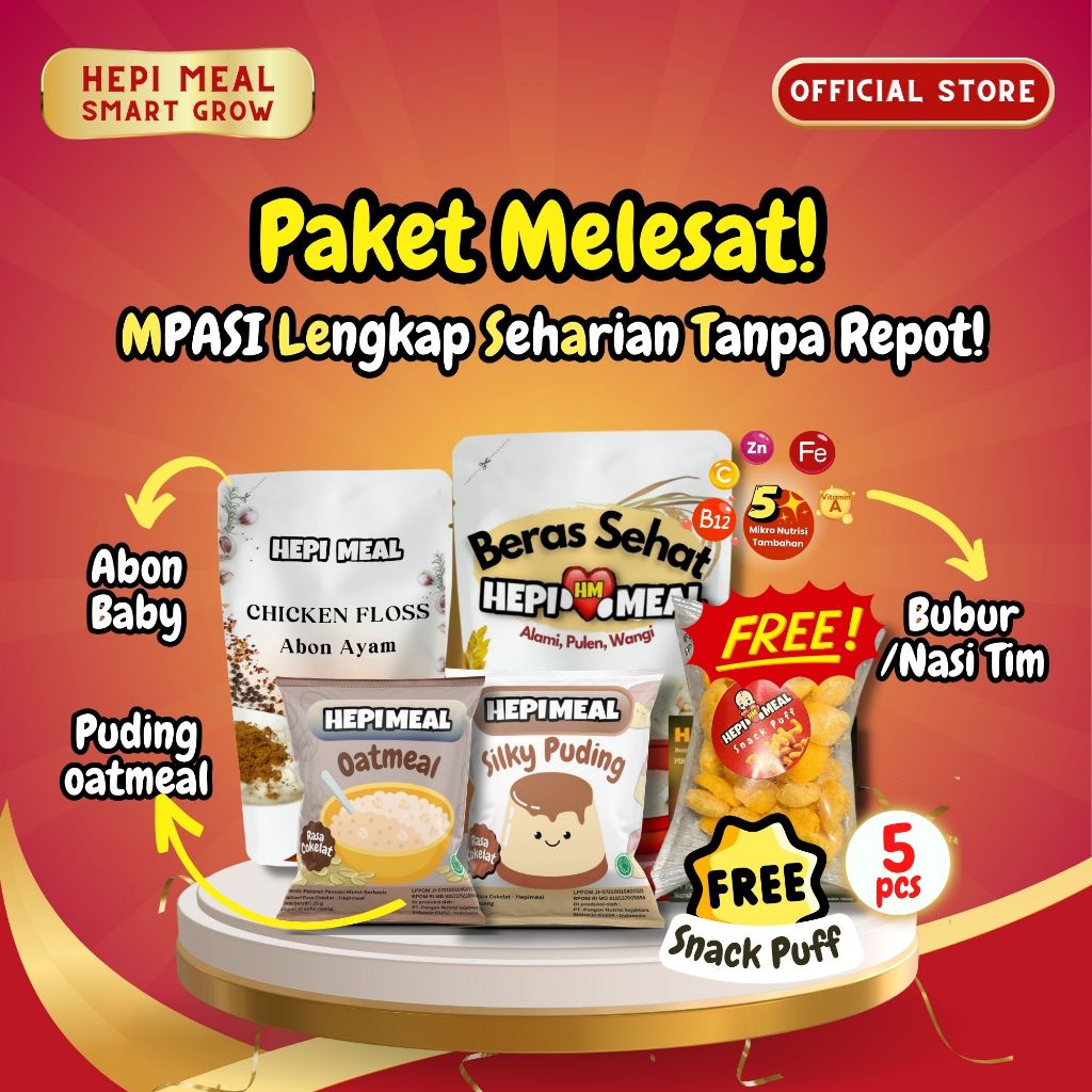 Jual Paket Lengkap MPASI homemade fortifikasi Hepi Meal Smart Grow ...