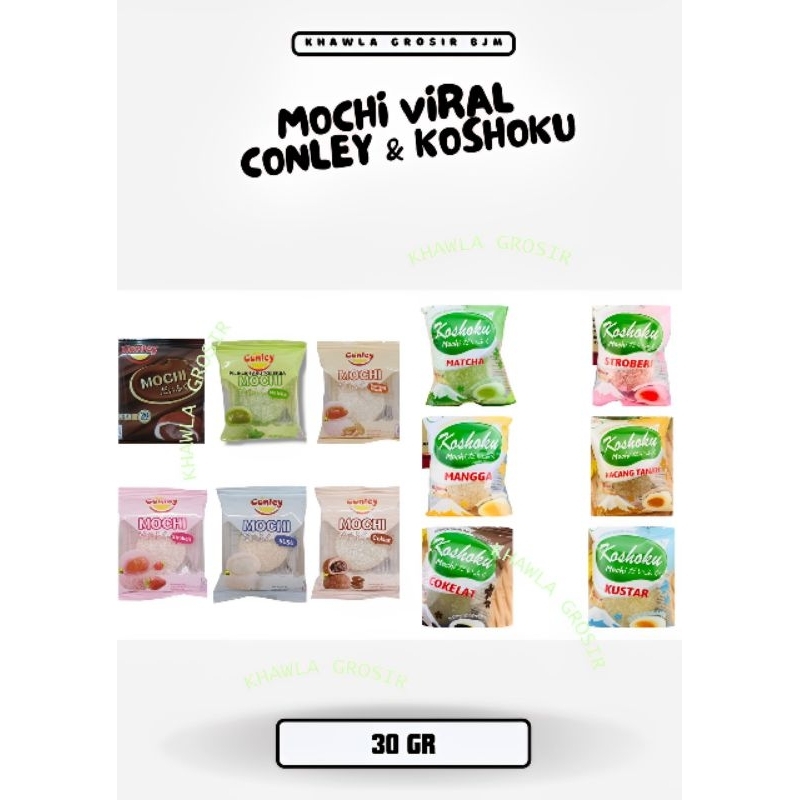 Jual KALSEL MOCHI VIRAL CONLEY KOSHOKU LUMER COKLAT STROBERI SUSU ...