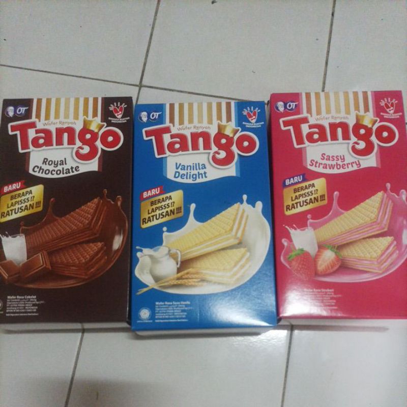 Jual Tango box wafer tango coklat vanila | Shopee Indonesia