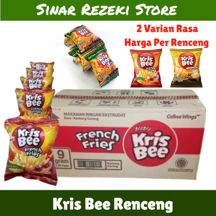 Jual Chiki Kris Bee French Fries / KrisBee / Makanan Ringan / Chiki ...