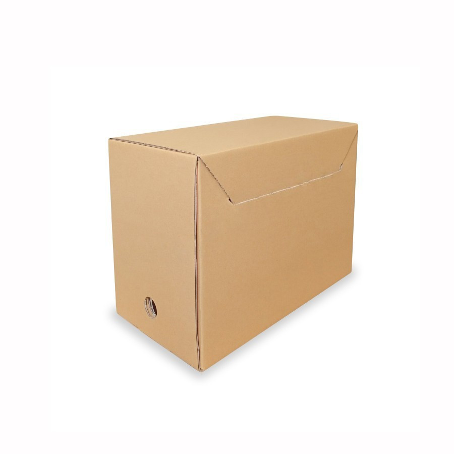 Jual ( 10 pcs ) box arsip file berkas tebal cokelat polos dus packaging ...