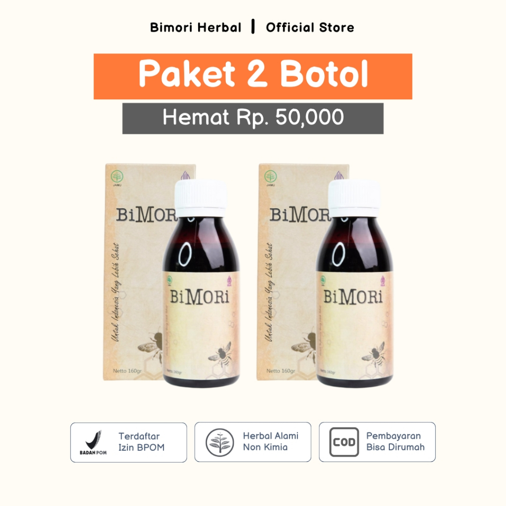 Jual Paket 2 Botol Bimori Herbal Stroke Berat, Stroke Ringan, Stroke ...