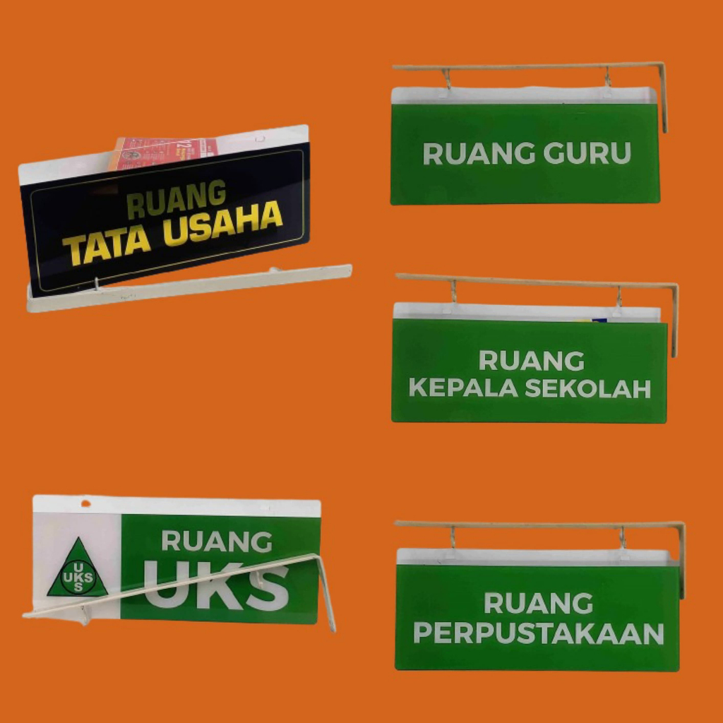 Jual Akrilik Nama Ruang Gantung Sekolah | Ruang Uks - Ruang Perpus ...