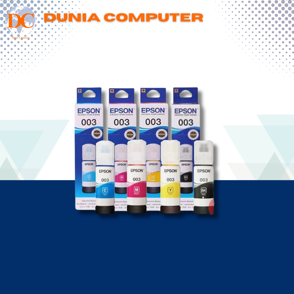 Jual 1 SET TINTA EPSON 003 (Printer L1110/L3110/L3101/L3150/L5190/L1100 ...