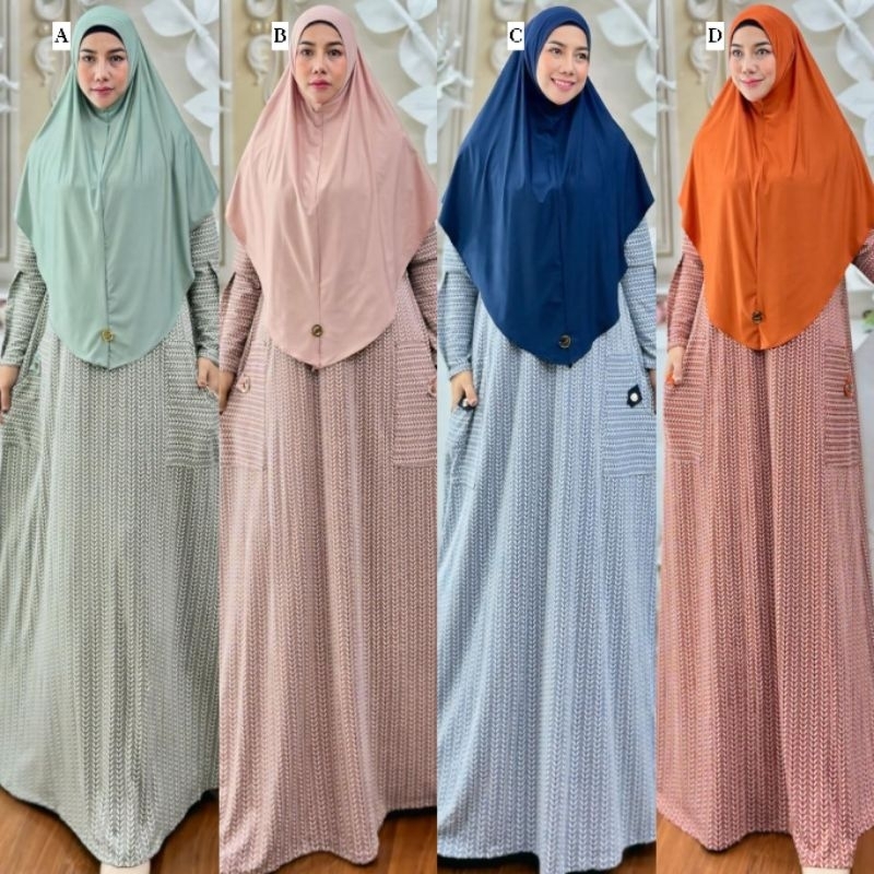 Jual Itania Intania vol 2 Set Hijab Jersey Series Dress Knit by Asmaya ...