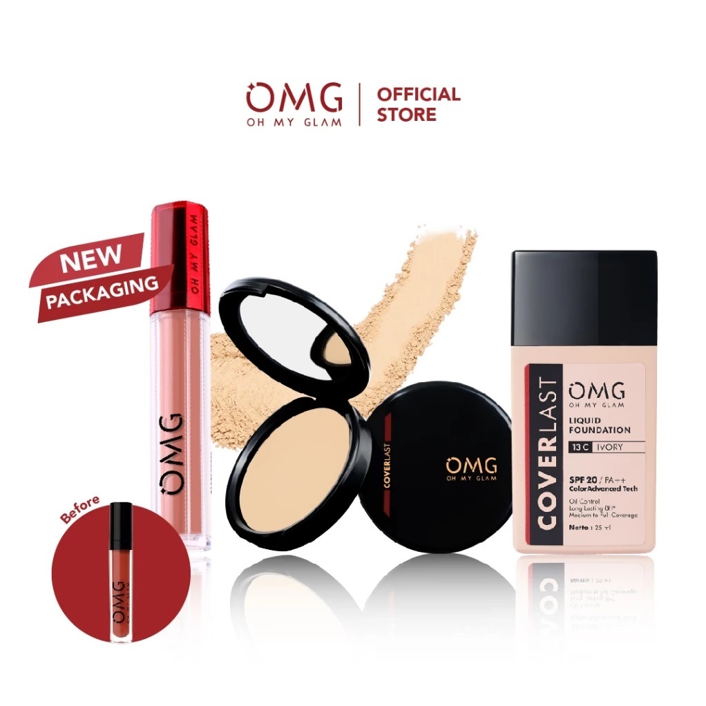 Jual OMG Best Seller Bundle Perfect Nude Look (Foundation Bedak ...