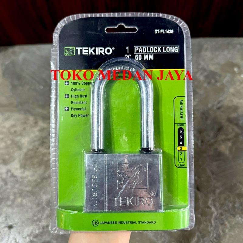Jual TEKIRO GEMBOK PANJANG 60 MM GEMBOK LEHER PANJANG 60 MM TEKIRO ...
