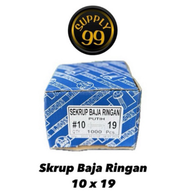 Jual Baut Baja Ringan 10x19mm LION Baut Roofing ROOFING RUPING (ISI ...
