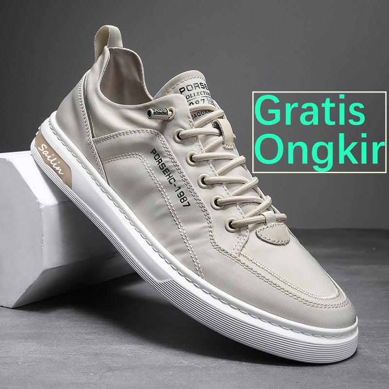 Jual COD* Sepatu Sneakers Bernapas Ringan Pria Asli Keren Fashion ...