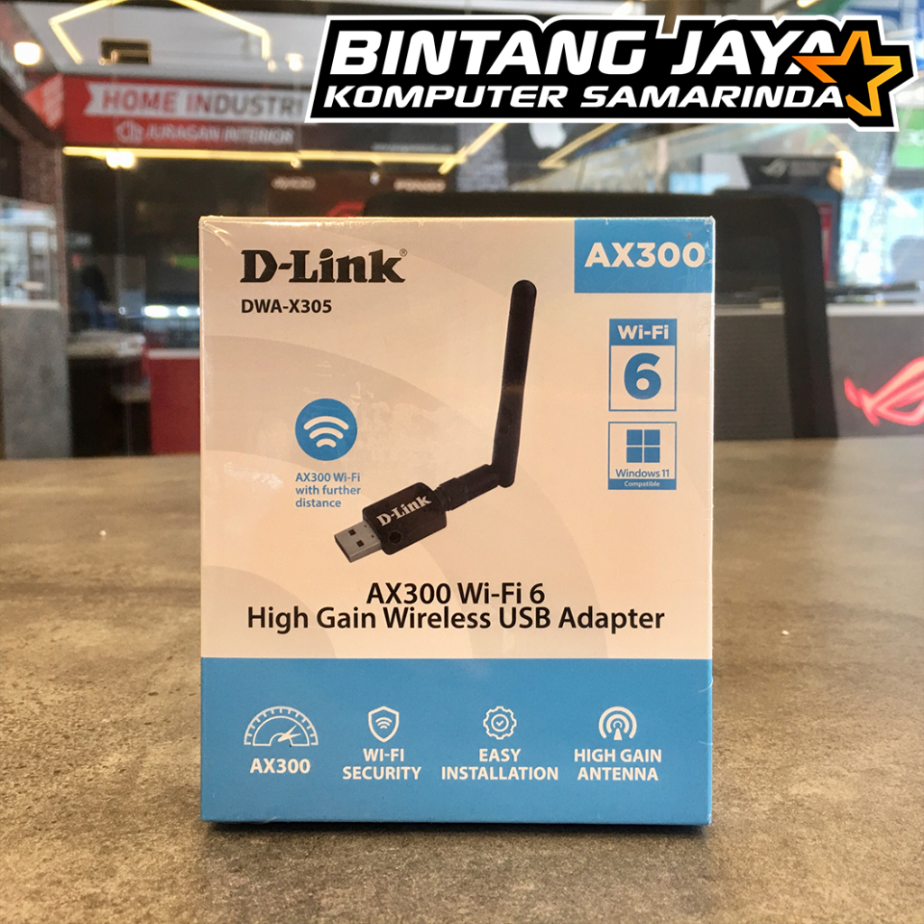 Jual D-LINK DWA-X305 AX300 High-Gain Wi-Fi 6 Wireless USB Adapter | Shopee Indonesia