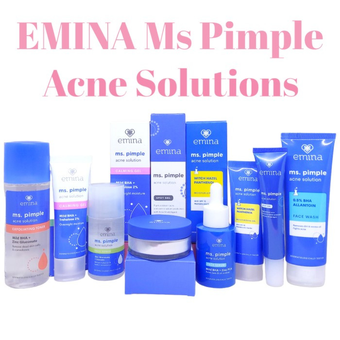 Jual EMINA MS PIMPLE ACNE SOLUTION ALL SERIES | Shopee Indonesia