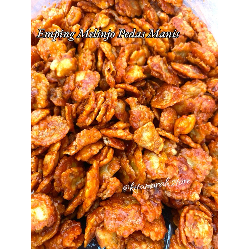 Jual SNACK EMPING MELINJO PEDAS MANIS 250GRAM | Shopee Indonesia