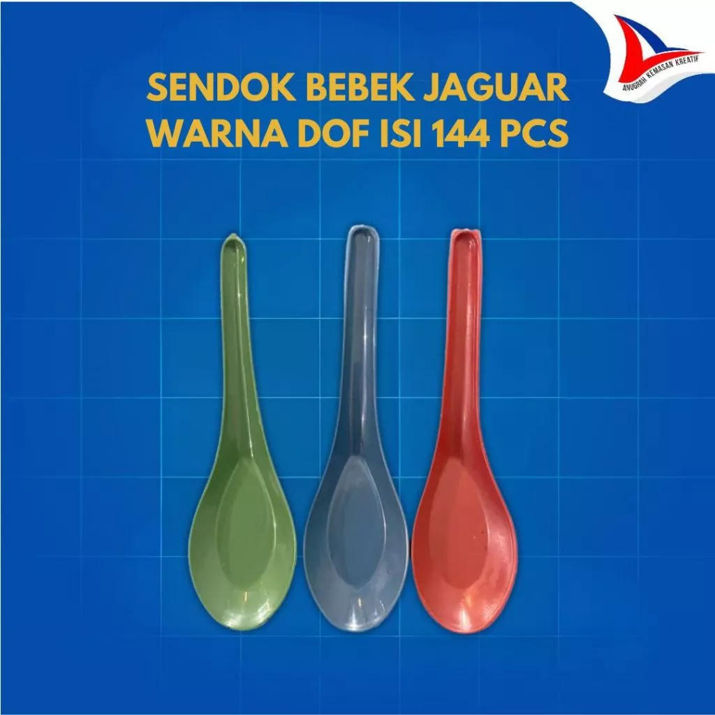 Jual Sendok Bebek Merk Jaguar Sendok Plastik Warna Doff Pelangi Putih ...