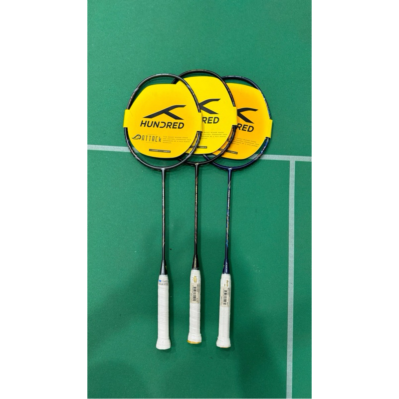 Jual RAKET BADMINTON HUNDRED MEGA FORCE HEAD HEAVY SMASH POWER 32 LBS ...